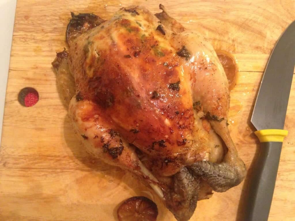 Roasted Chicken with Lemon & Herbs - Slow The Cook Down