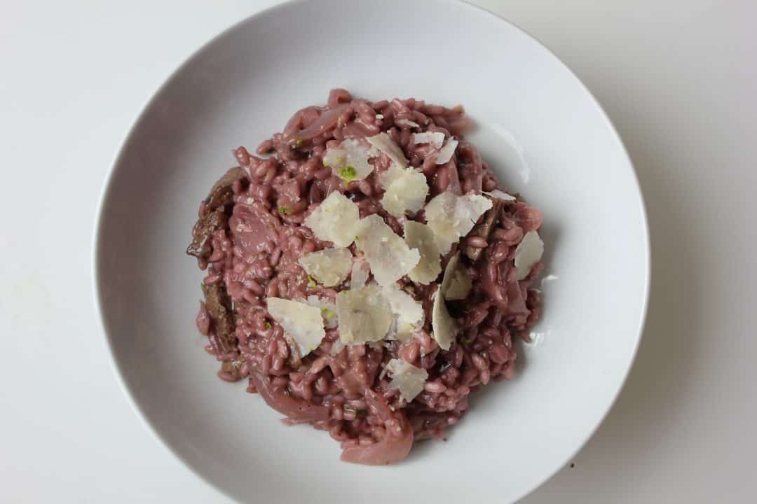 Red Wine Risotto with Steak - Slow The Cook Down