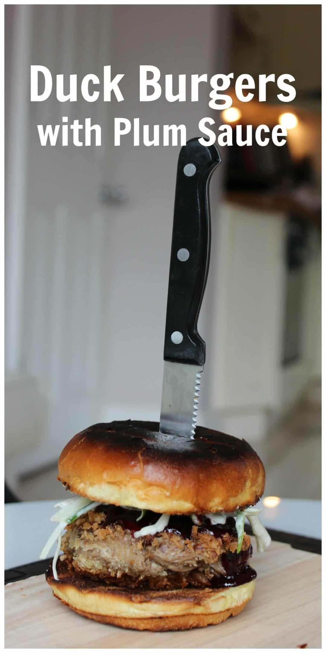 Shredded Duck Burger with Plum Sauce - Slow The Cook Down