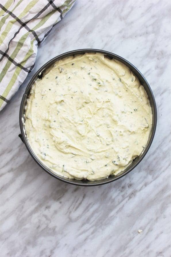 Savoury Cheesecake with Balsamic Red Onions - Slow The Cook Down