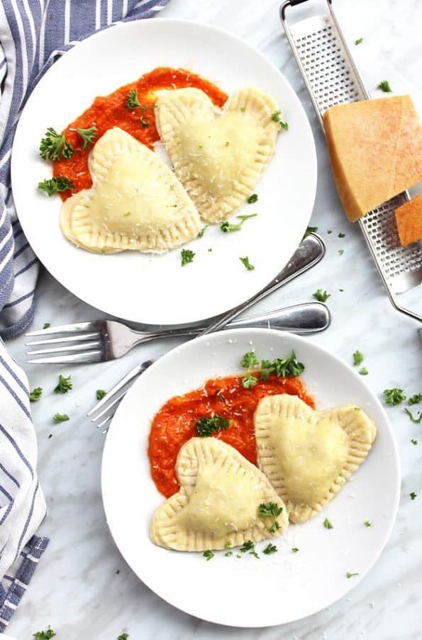 Heart Shaped Ravioli (Homemade Ricotta & Spinach Ravioli) - Slow The ...