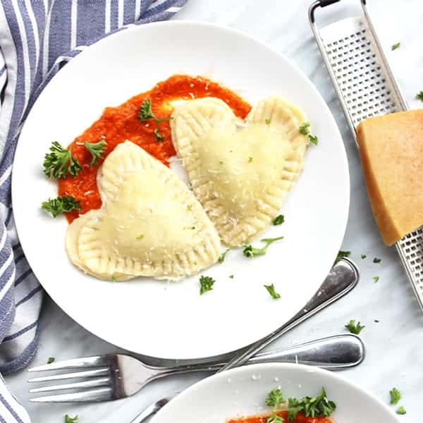 Heart Shaped Ravioli (Homemade Ricotta & Spinach Ravioli) - Slow The ...