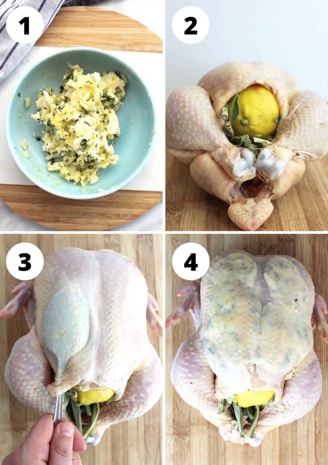 Slow Roasted Chicken with Lemon, Herbs and Garlic - Slow The Cook Down
