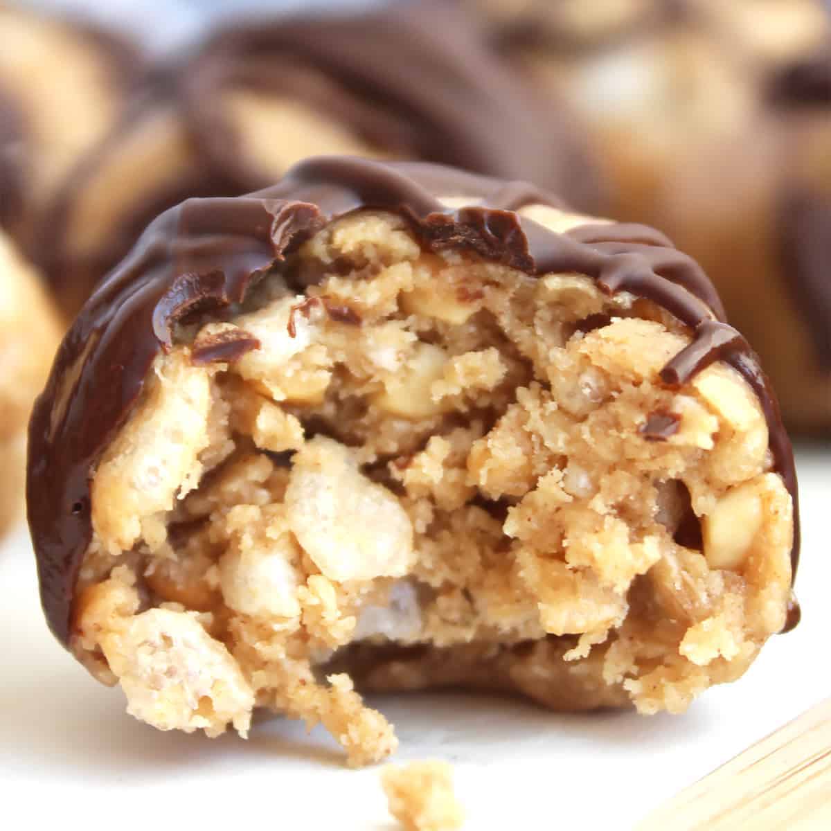 Peanut Butter Crunch Bites - Slow The Cook Down