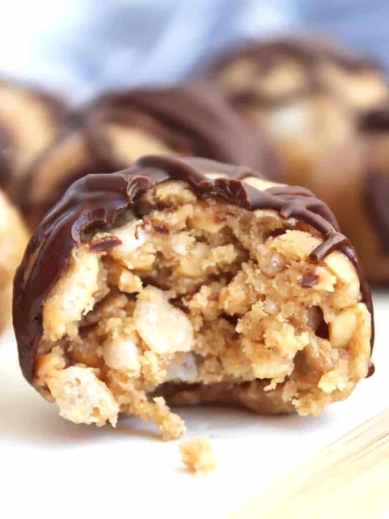 Peanut Butter Crunch Bites - Slow The Cook Down