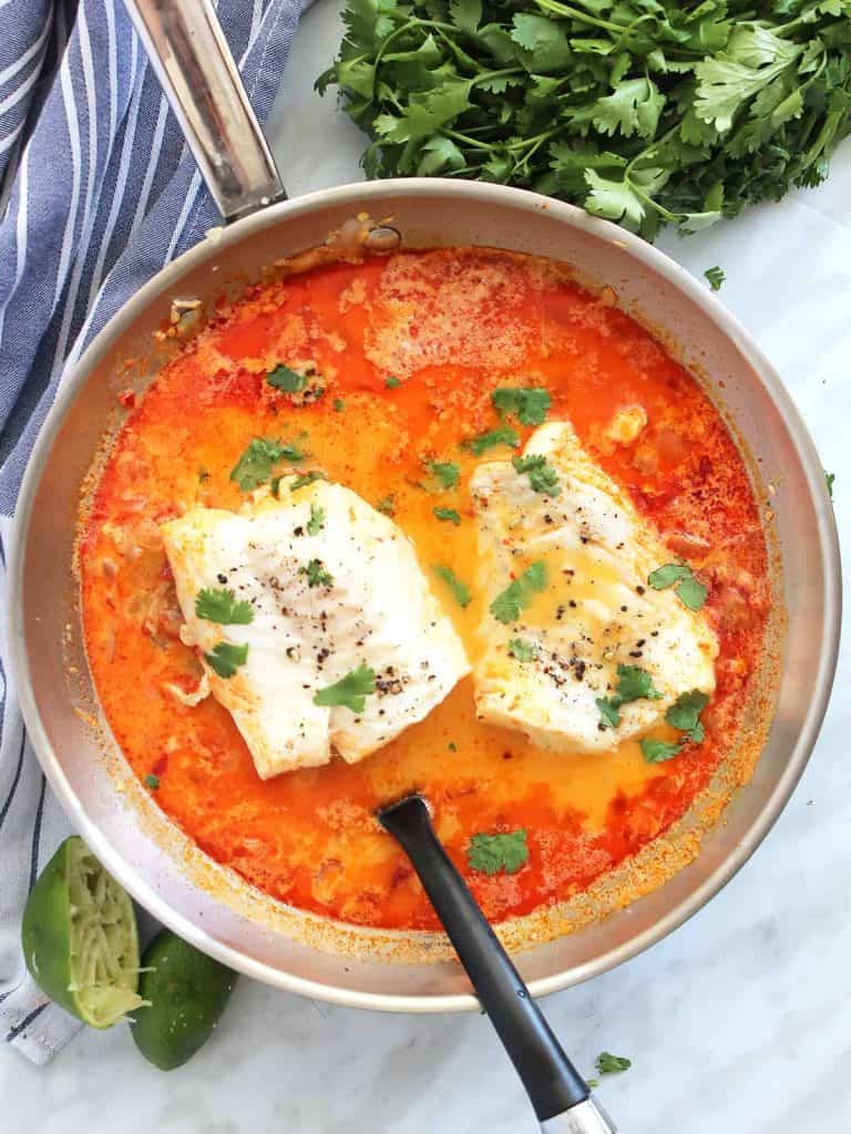 Poached Cod in Coconut Milk - Slow The Cook Down