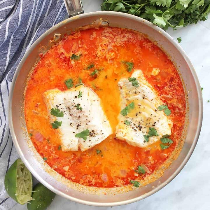 Poached Cod in Coconut Milk - Slow The Cook Down