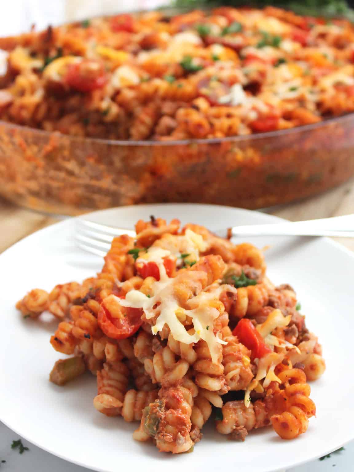 Ground Beef and Tomato Pasta Bake - Slow The Cook Down