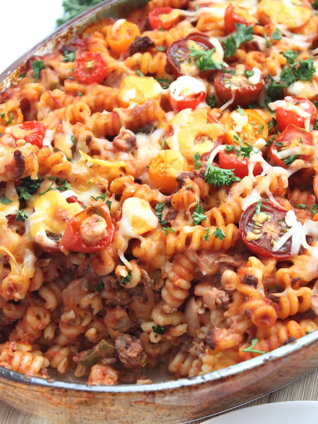 Ground Beef and Tomato Pasta Bake - Slow The Cook Down
