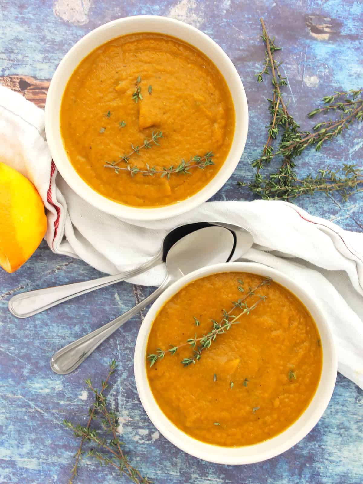 Carrot and Orange Soup with Thyme - Slow The Cook Down