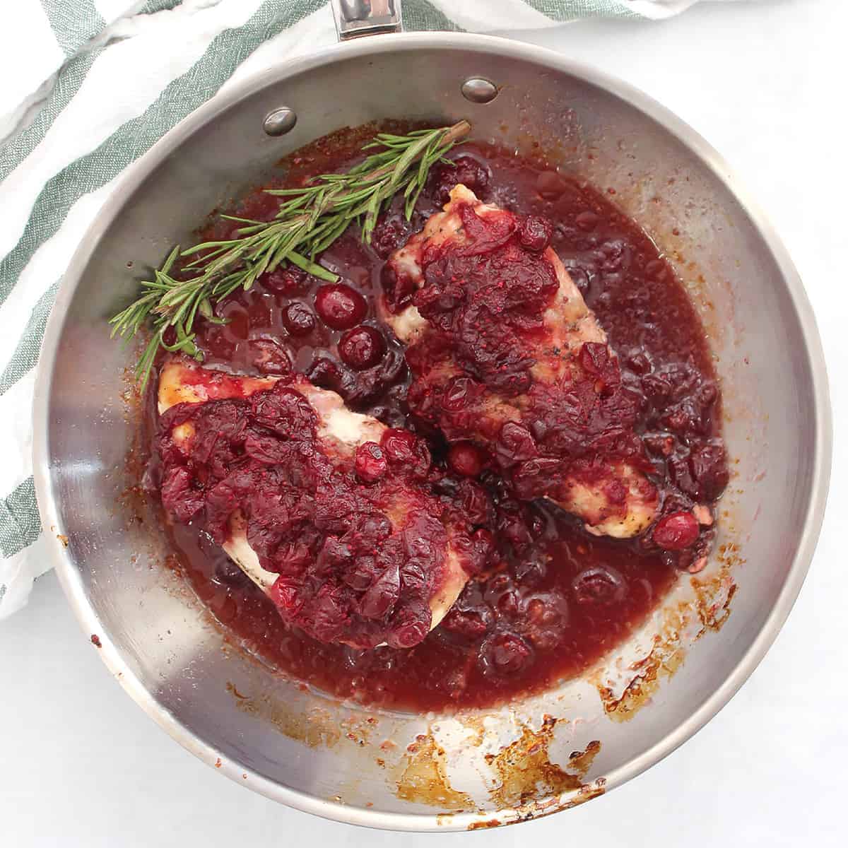 Oven Baked Cranberry Chicken Breasts (Skillet) - Slow The Cook Down