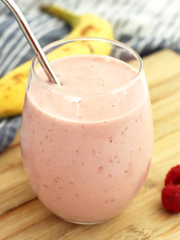 Raspberry Banana Smoothie - Slow The Cook Down