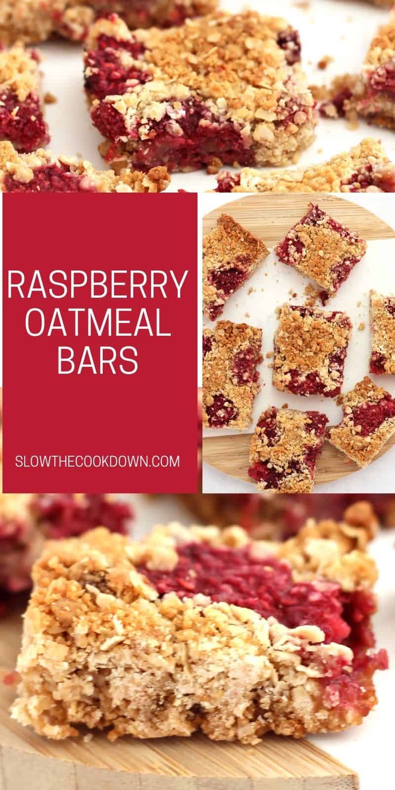 Raspberry Oatmeal Bars - Slow The Cook Down