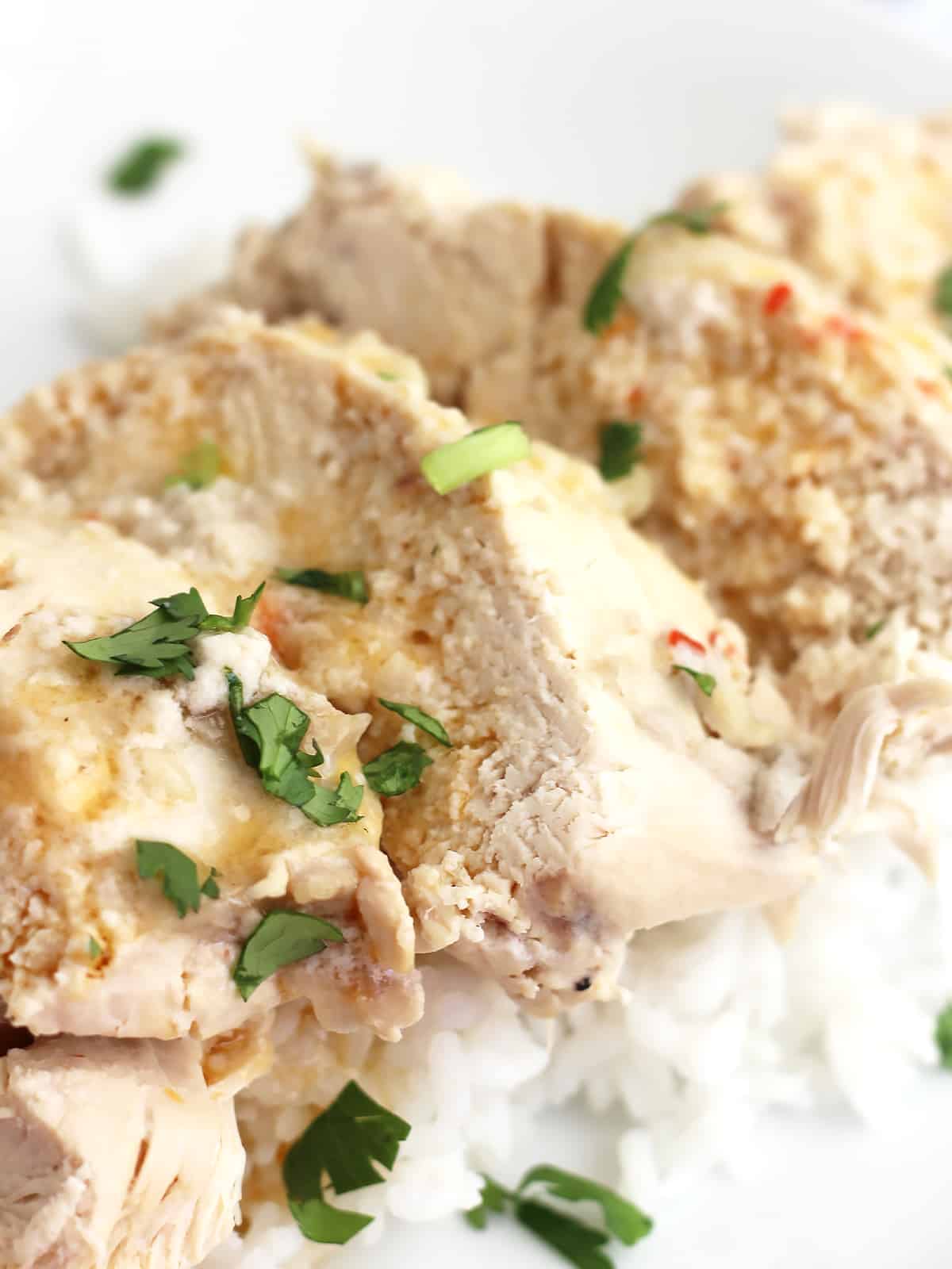 Chicken Poached in Coconut Milk - Slow The Cook Down