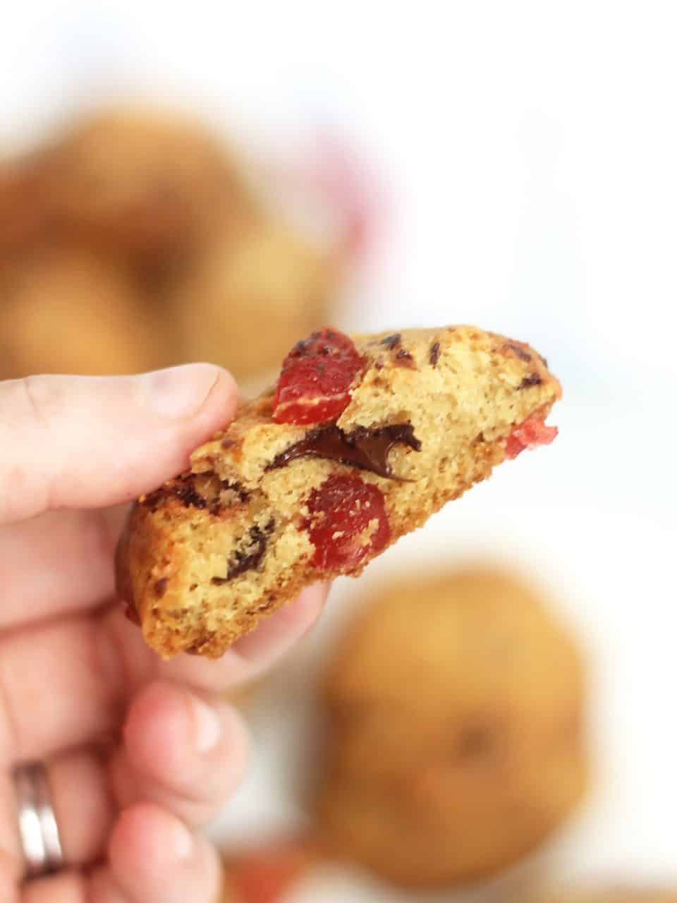 Dark Chocolate Cherry Cookies - Slow The Cook Down