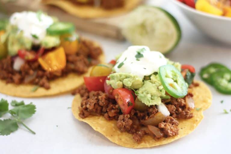 Ground Turkey Tostadas - Slow The Cook Down