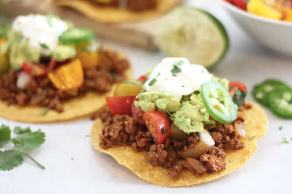 Ground Turkey Tostadas - Slow The Cook Down