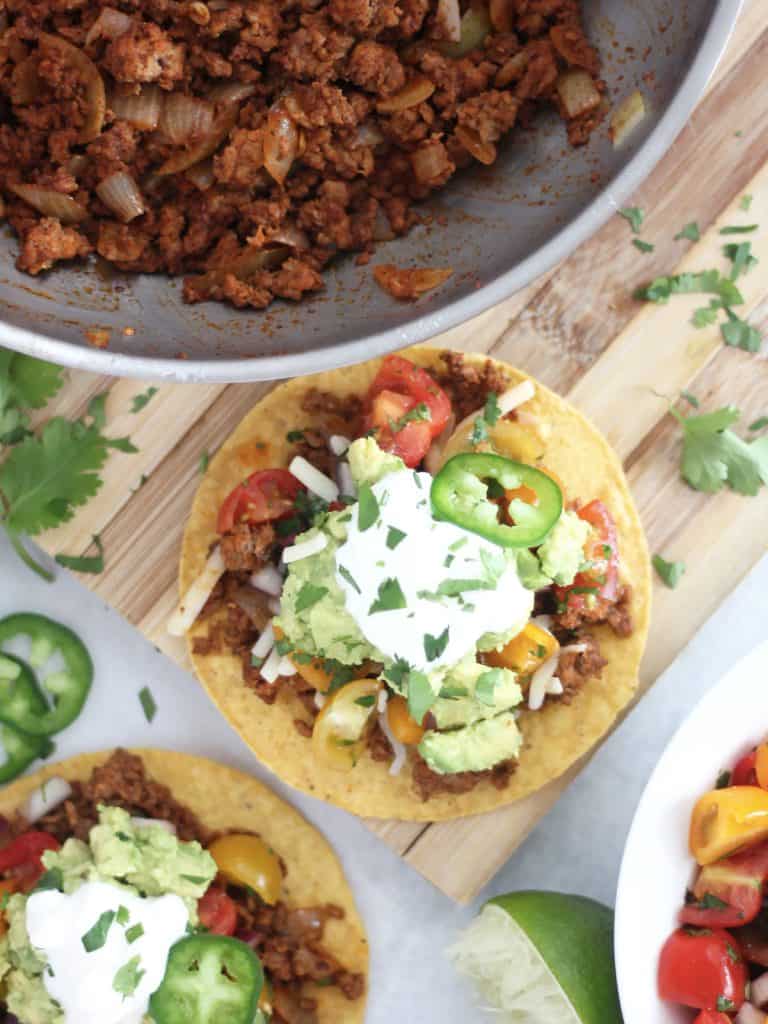 Ground Turkey Tostadas - Slow The Cook Down