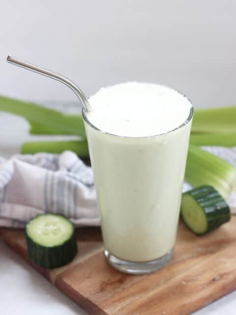Celery, Cucumber and Apple Smoothie - Slow The Cook Down