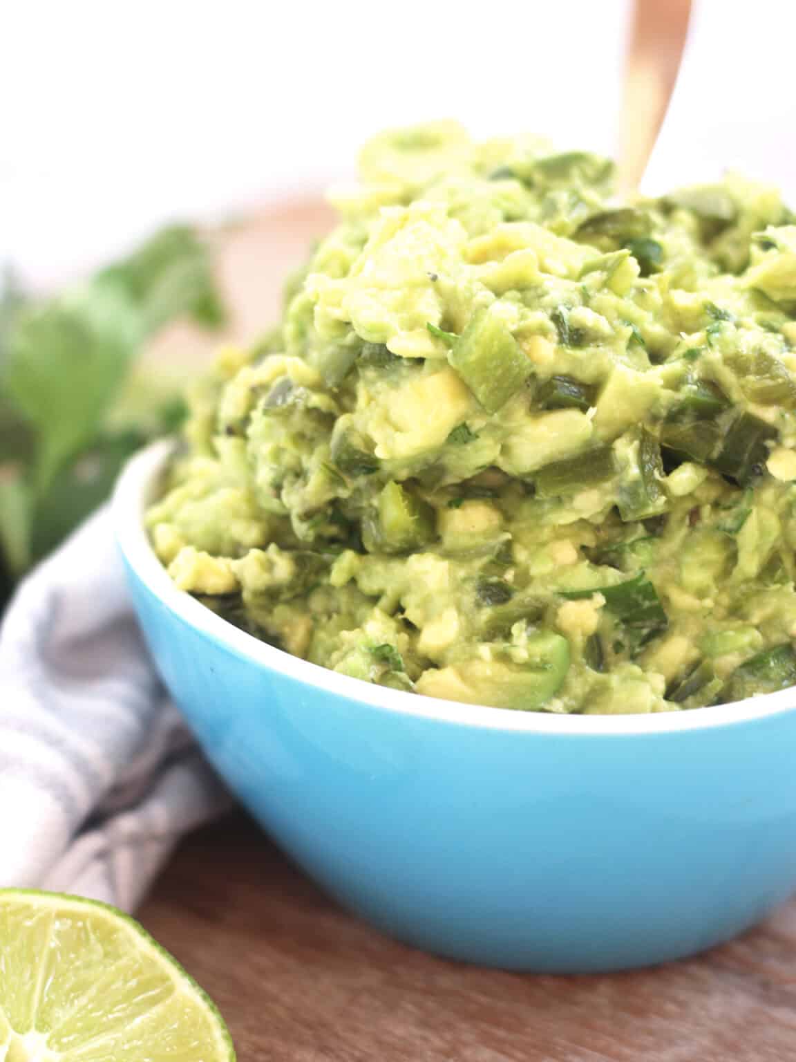 Roasted Jalapeno Guacamole - Slow The Cook Down