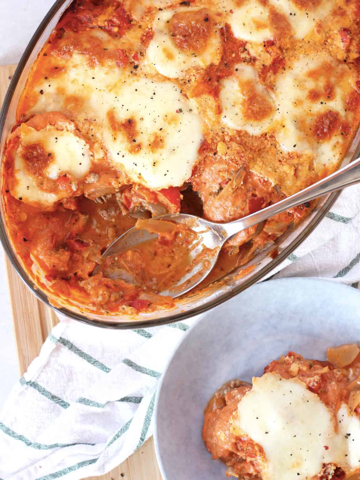 Cheesy Ground Beef and Vegetable Potato Bake - Slow The Cook Down