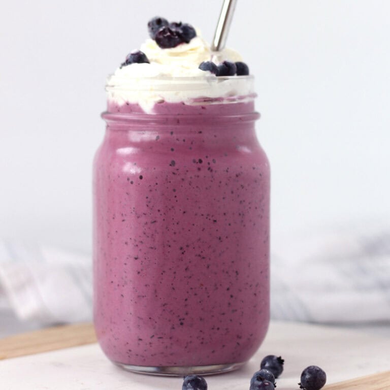 Blueberry Milkshake Recipe - Slow The Cook Down