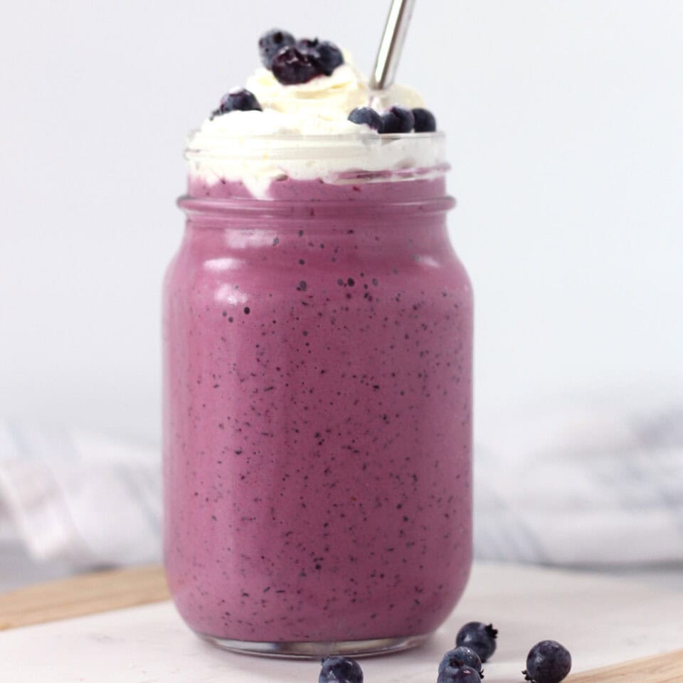 Blueberry Milkshake Recipe - Slow The Cook Down